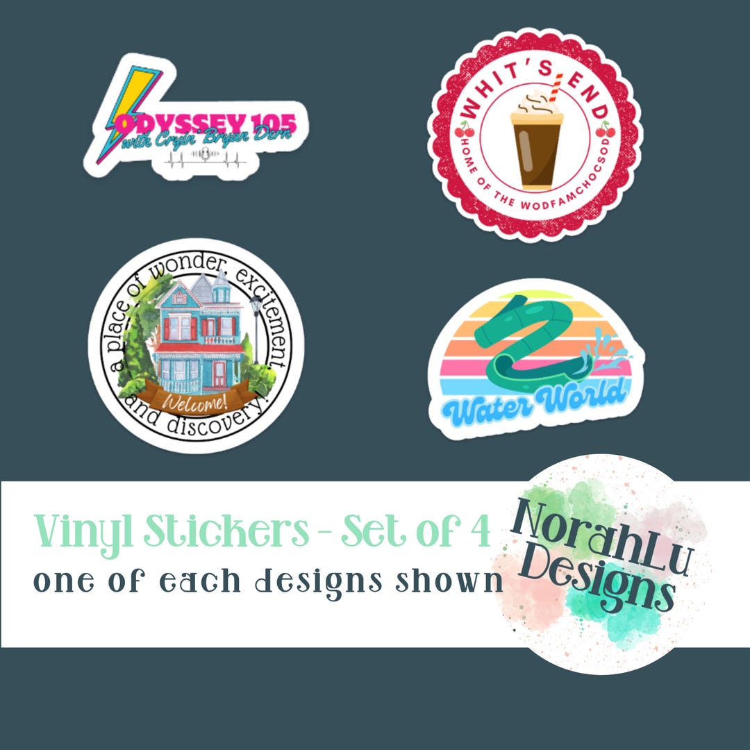 Adventures in Odyssey Set of 4 Vinyl Stickers; Unofficial Fan Made ...