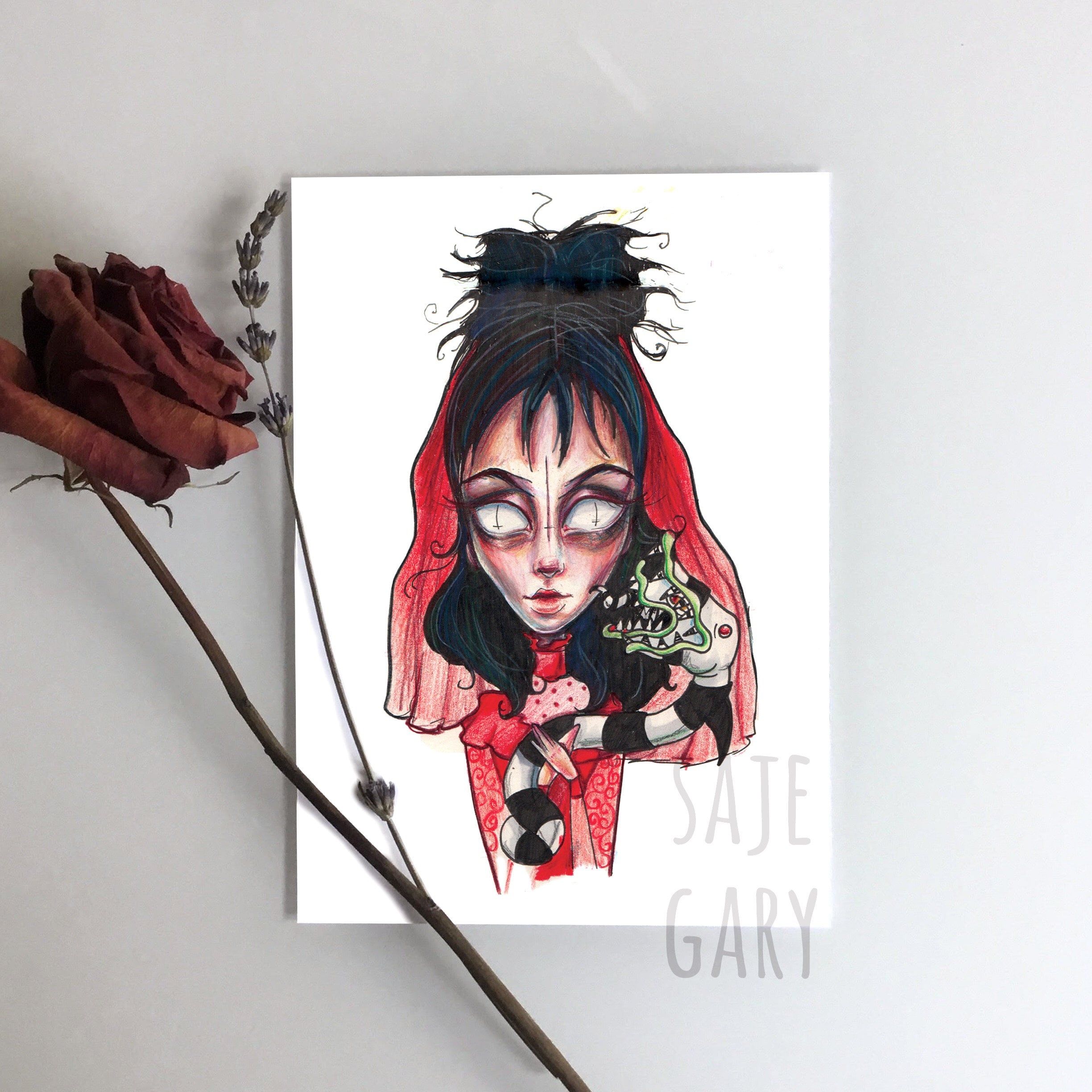 Art & Collectibles Charcoal Lydia Deets Original Artwork 5x7 Drawing ...