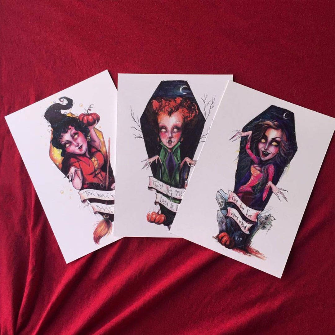 HOCUS POCUS 5x7" Art Prints Set - Etsy