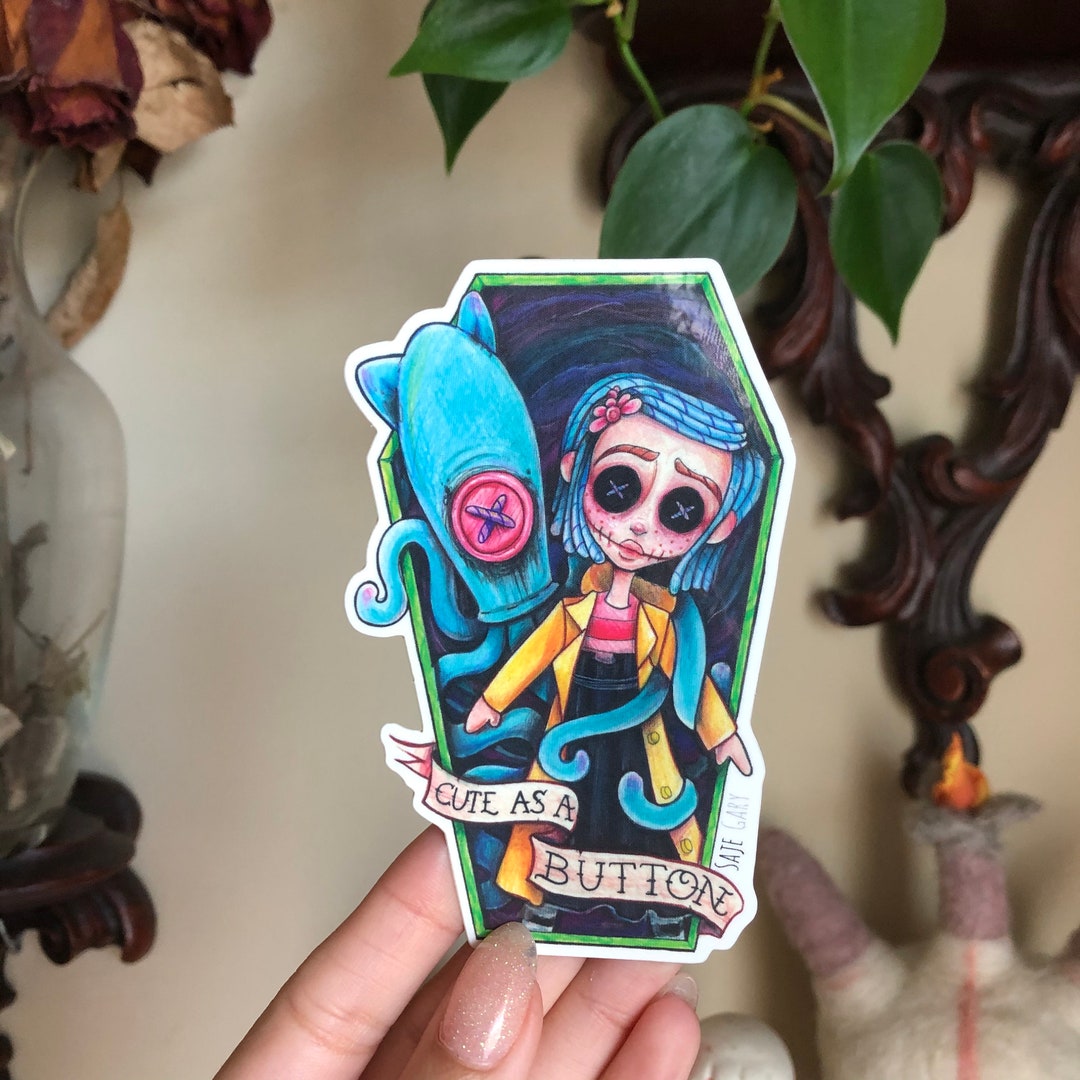 Cute as a Button Sticker - Etsy