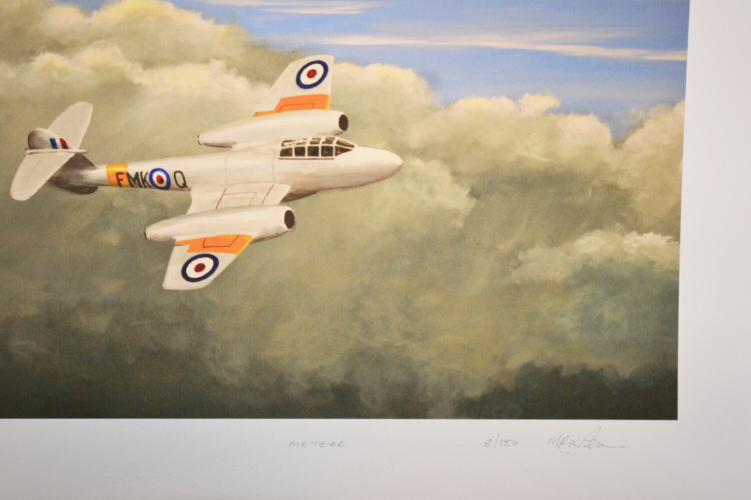 Gloster Meteor T7 a Limited Edition Art Print | Etsy