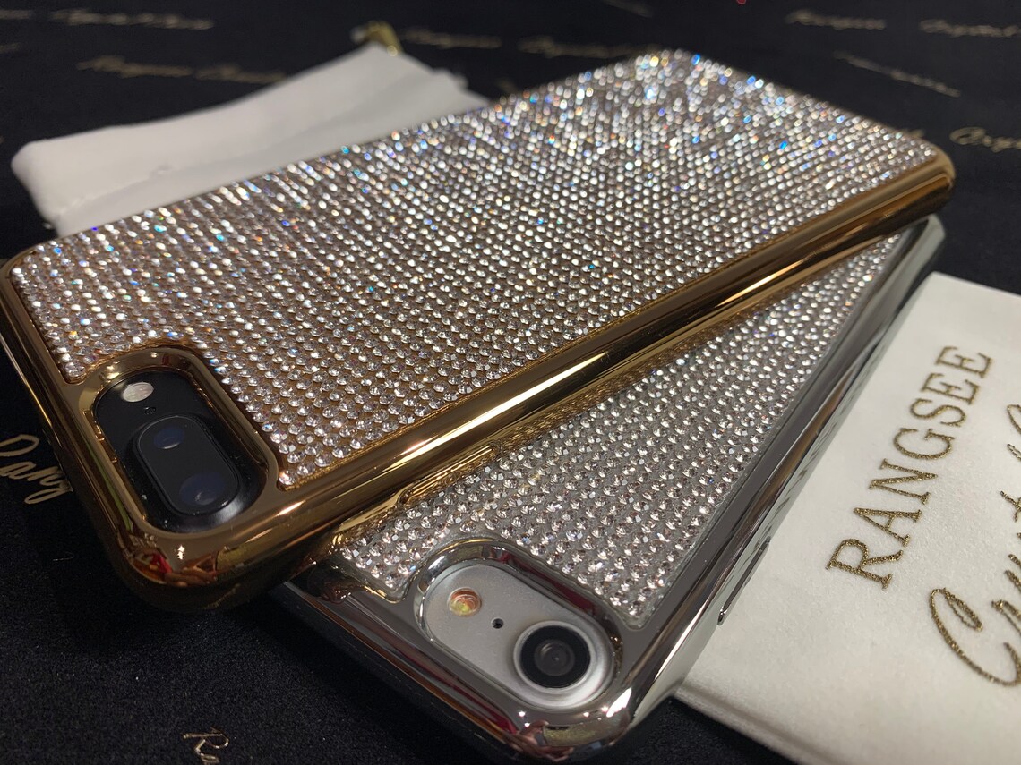 Iphone SE 2020 Iphone 8 Clear Diamond Rhinestone Crystals on - Etsy