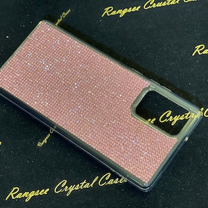 Galaxy Note 20, Note 20 Ultra With Pink Rose Rhinestone Crystals on ...