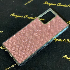 Galaxy Note 20, Note 20 Ultra With Pink Rose Rhinestone Crystals on ...