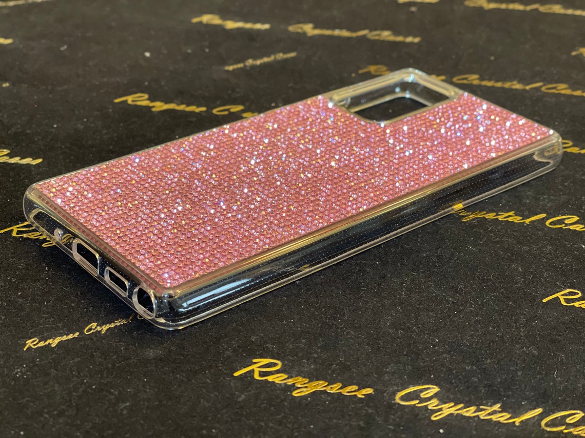Galaxy Note 20, Note 20 Ultra With Pink Rose Rhinestone Crystals on ...