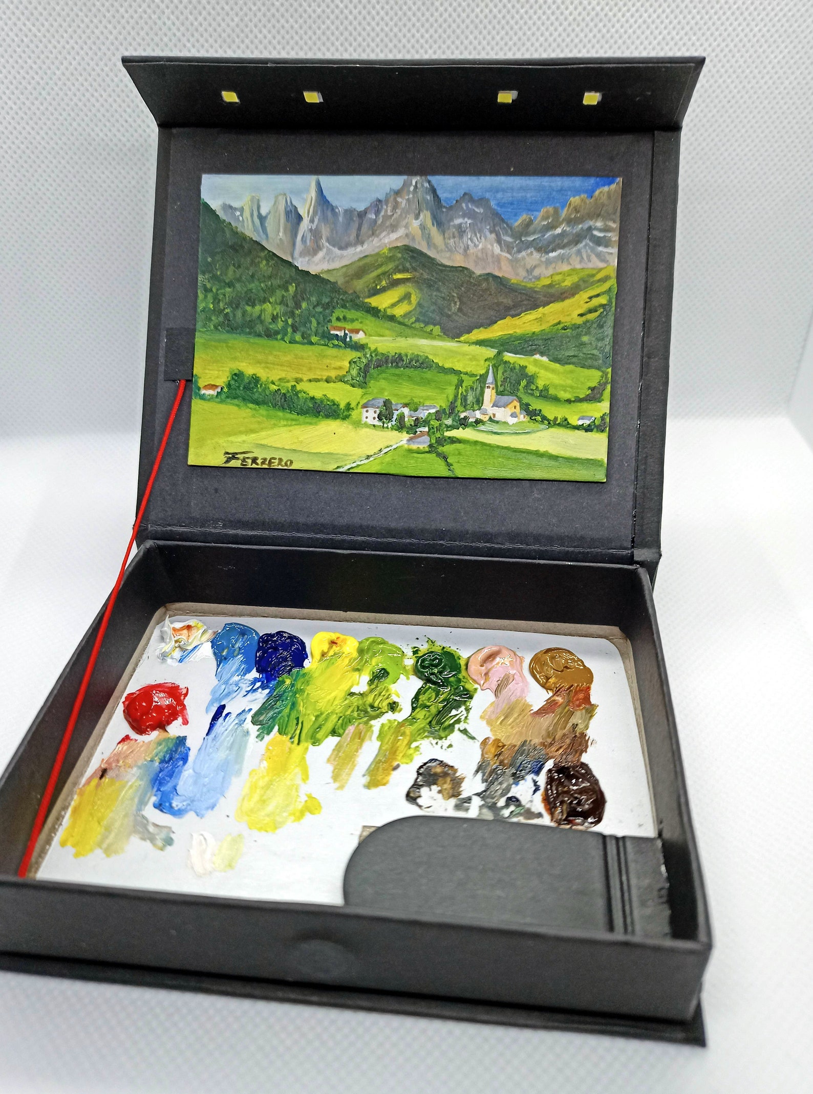 Oil Paint Traveling Boxes. Outdoor Painting. Funes Valley in - Etsy
