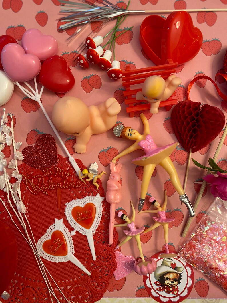 Valentines Craft Box Retro Supply Lisa Kettell - Etsy