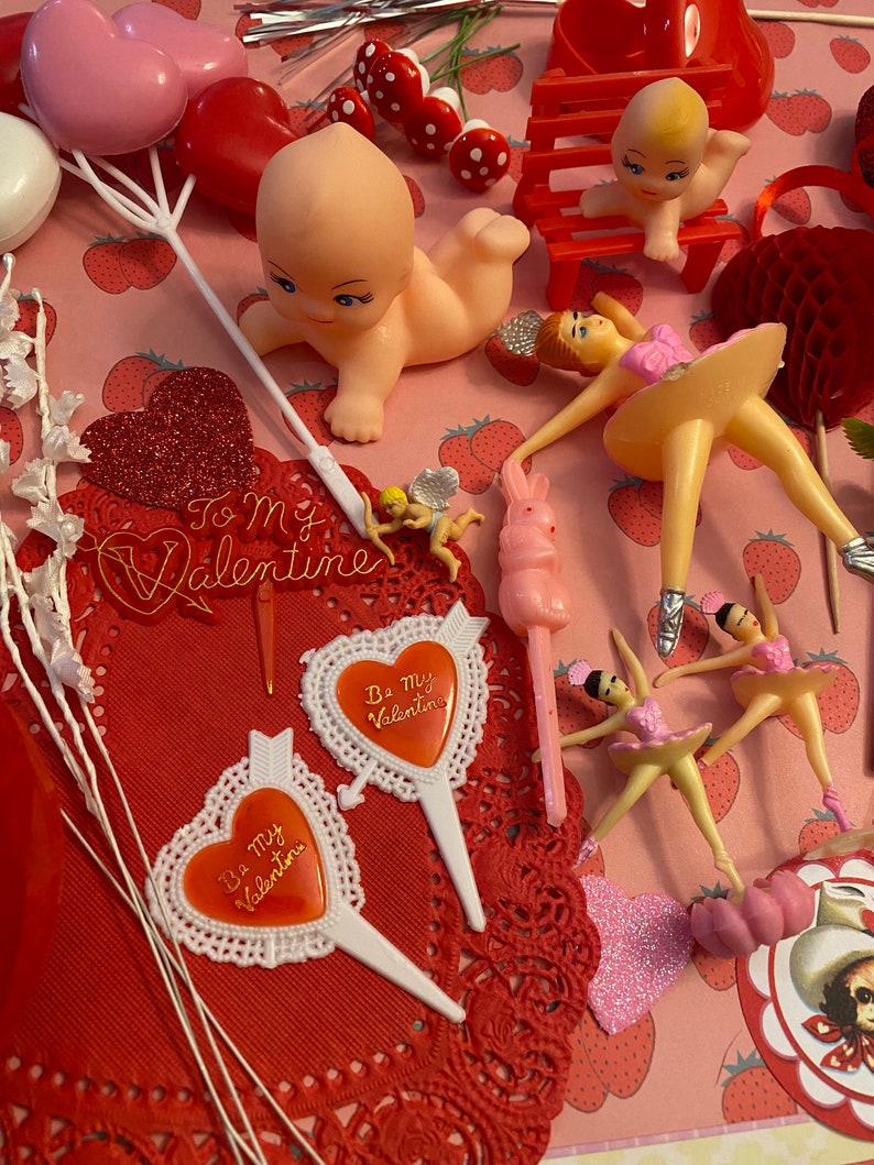 Valentines Craft Box Retro Supply Lisa Kettell - Etsy