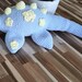 Sleeping Nessie, Handmade Loch Ness Plush, Crochet Plesiossur Plushie ...