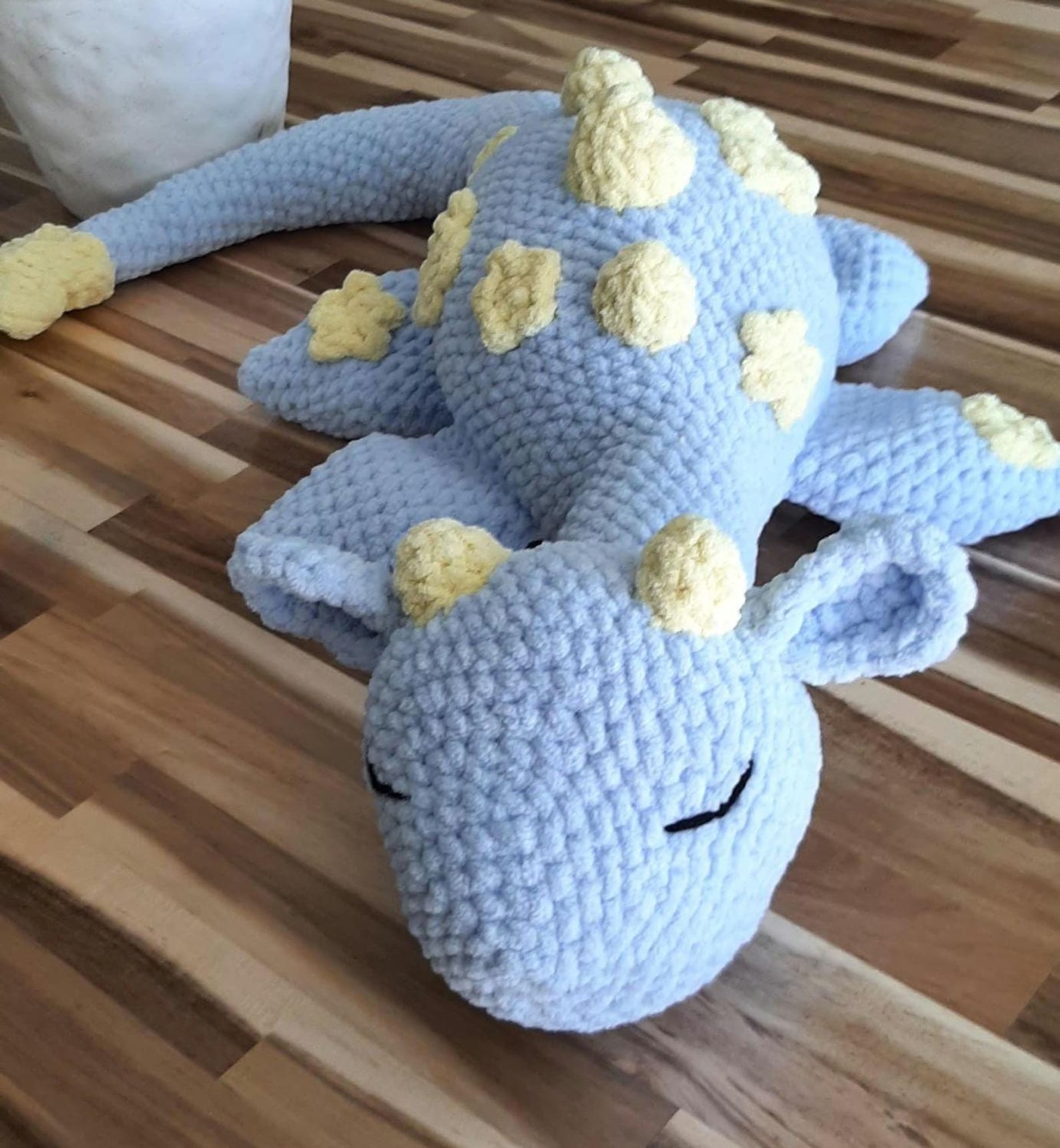 Sleeping Nessie, Handmade Loch Ness Plush, Crochet Plesiossur Plushie ...