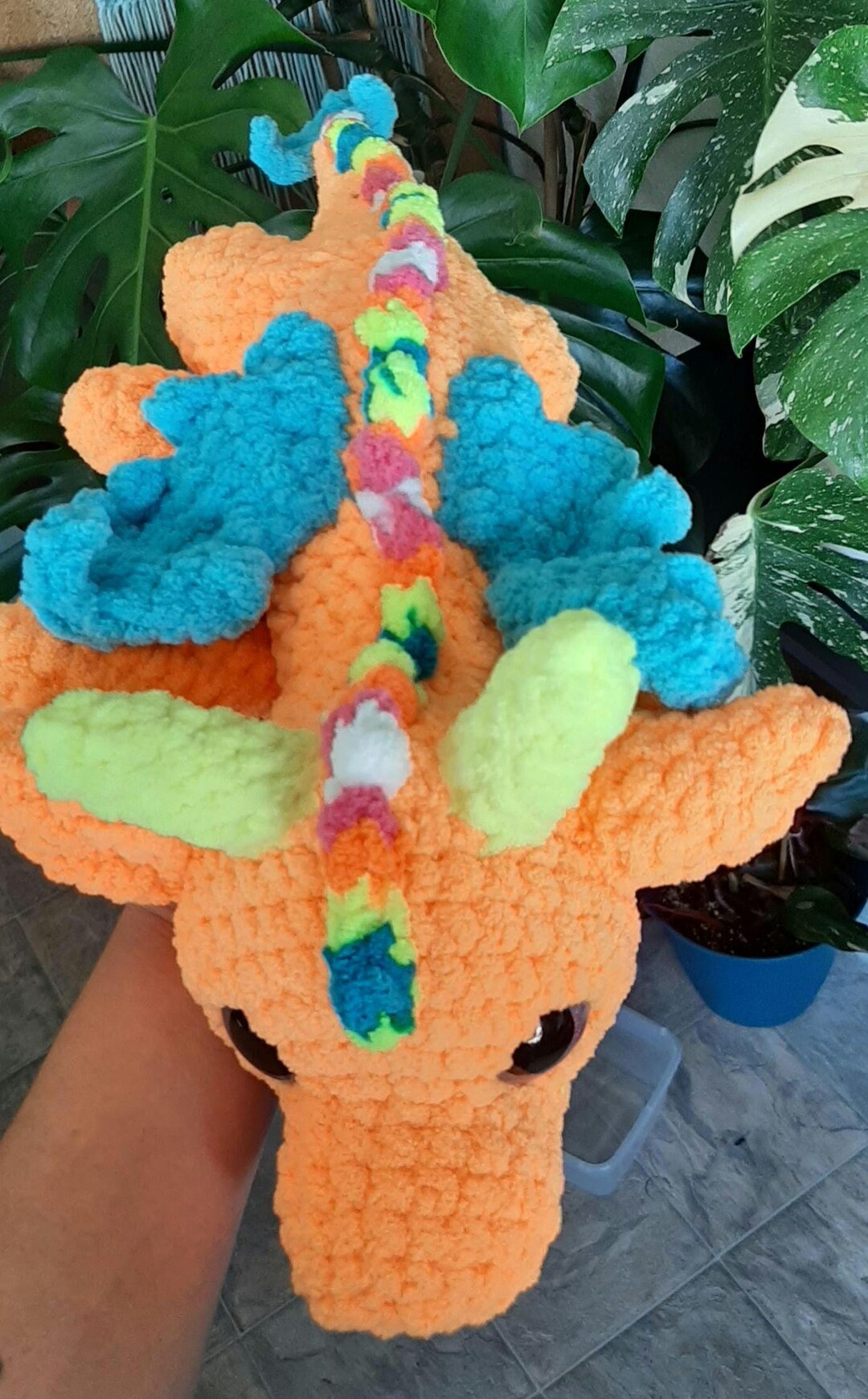 Crochet Darling Baby Dragon Plushie, Soft Dragon, Crochet Dragon Gift ...