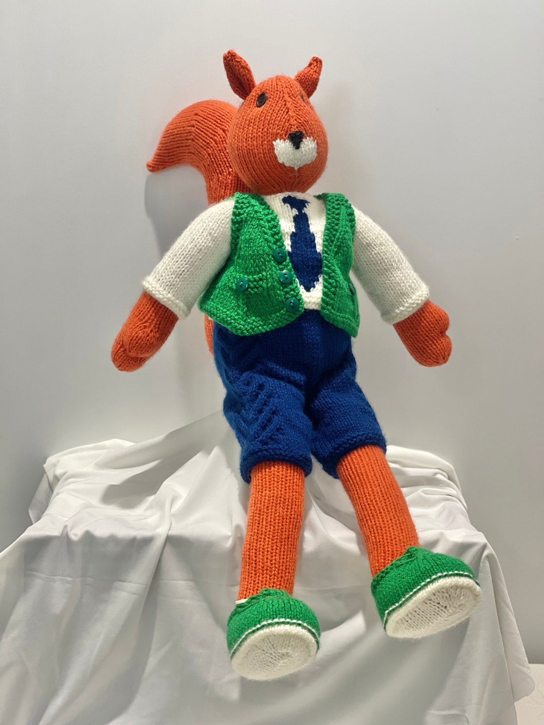 Louise Crowther Archie the Squirrell Knitted Animal - Etsy