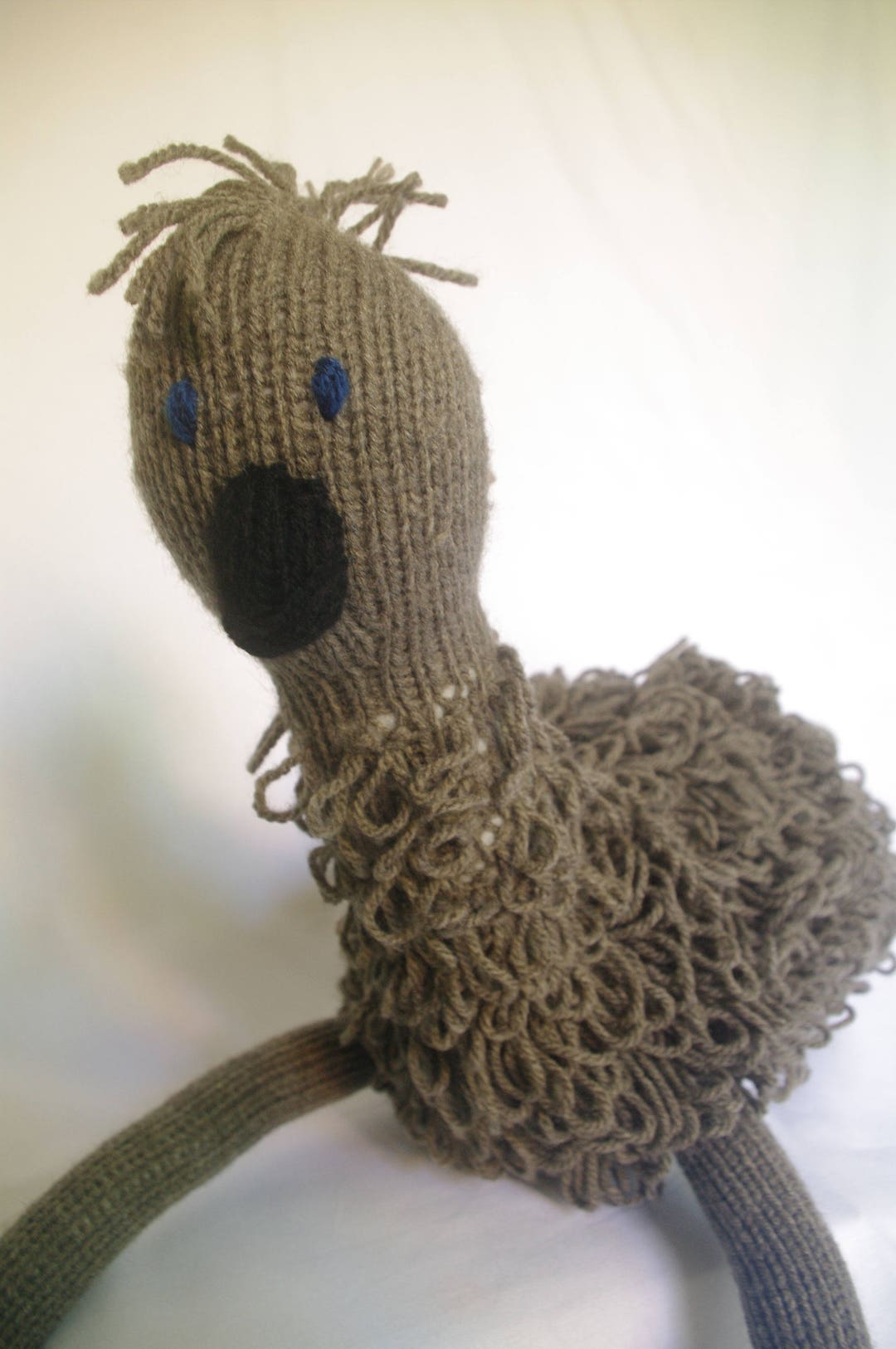 Eddy the Emu - Hand Knitted Emu - Knitted Animal - Toy - Native ...