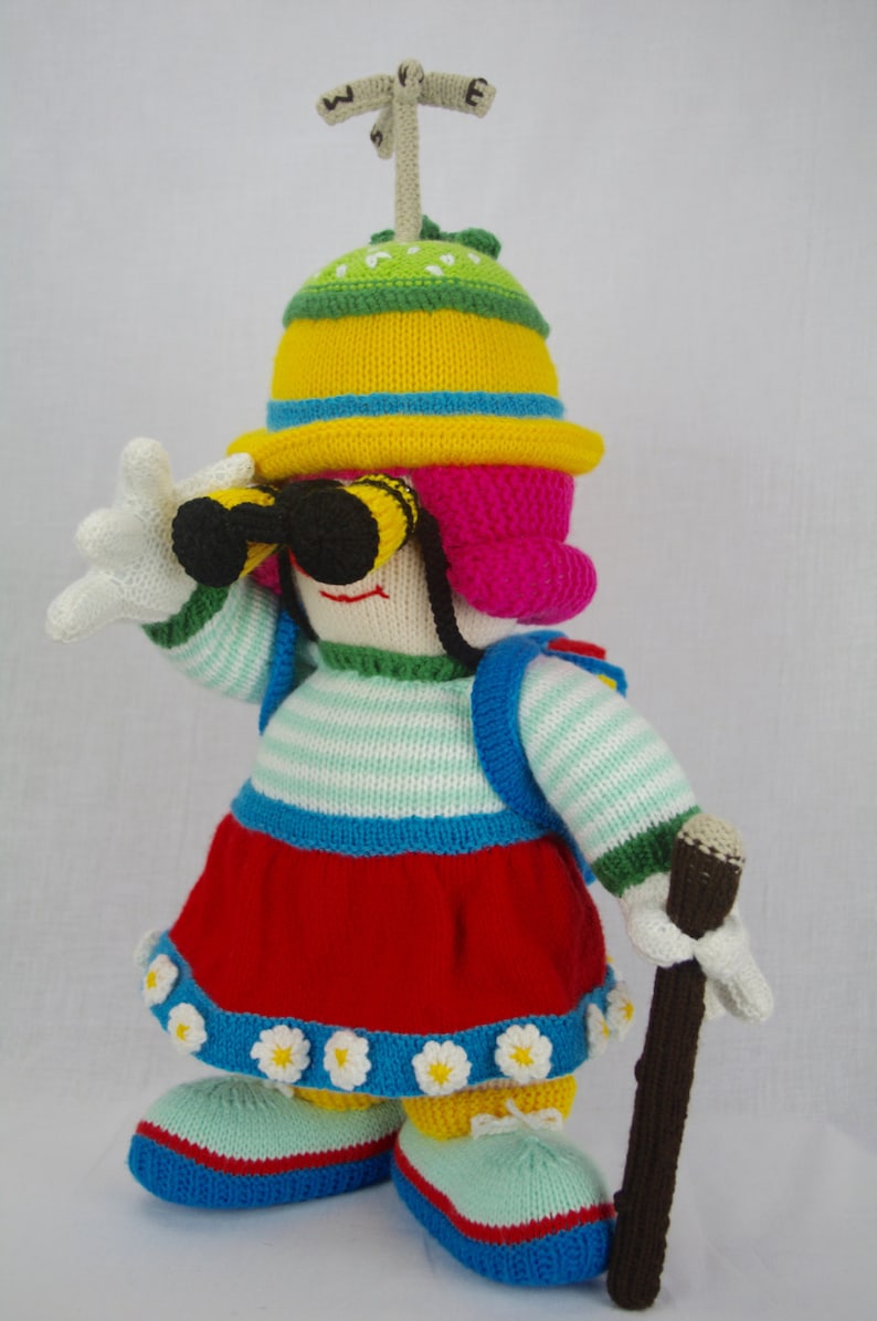 Jean Greenhowe Knitted Clown Young Mabel Hiking Orienteering Bird ...