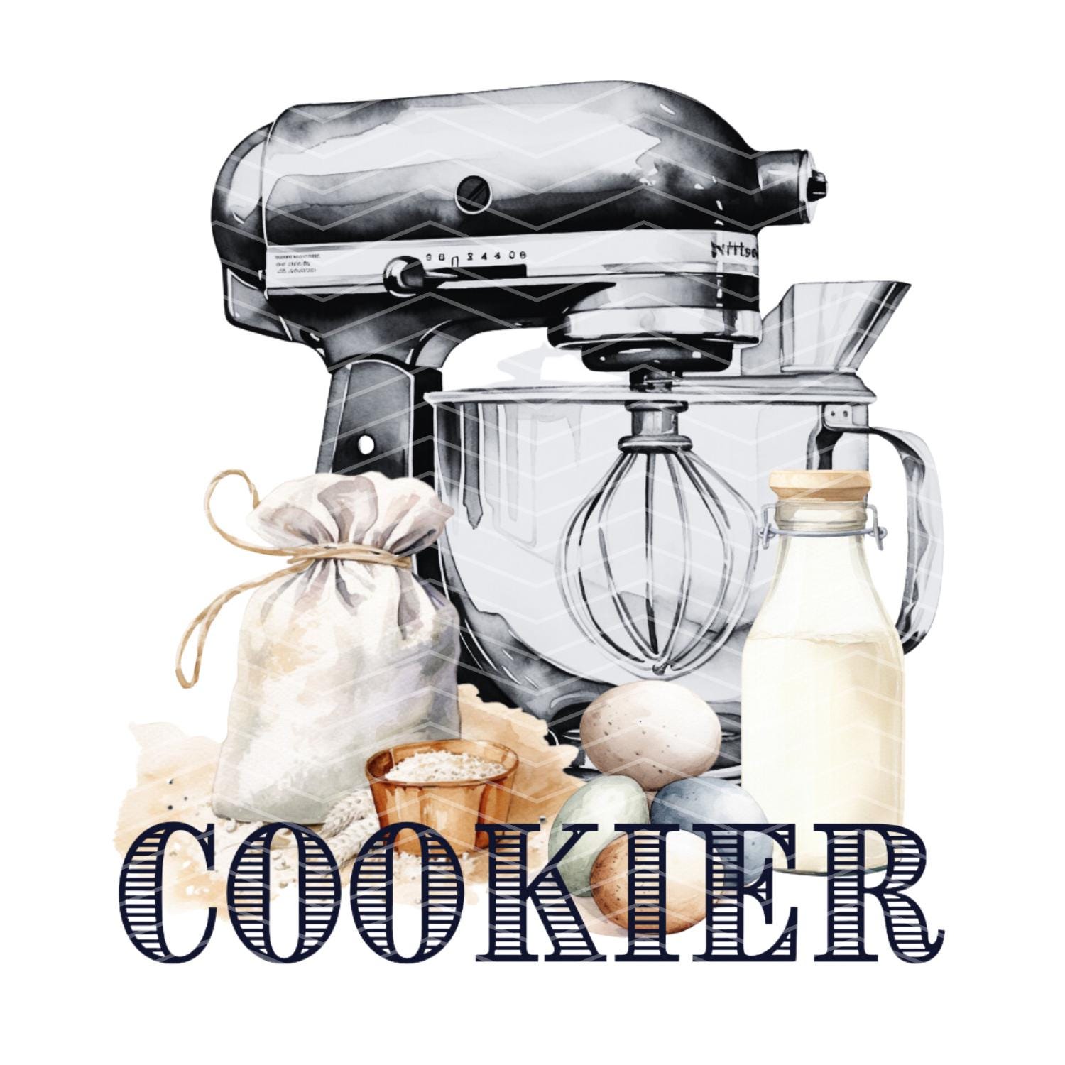 Cookier Graphic Baking Cookie Pastry PNG SVG Kitchenaid Mixer ...