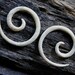 8G Earrings Carved Wood Spiral Gauge Body Jewelry - Etsy