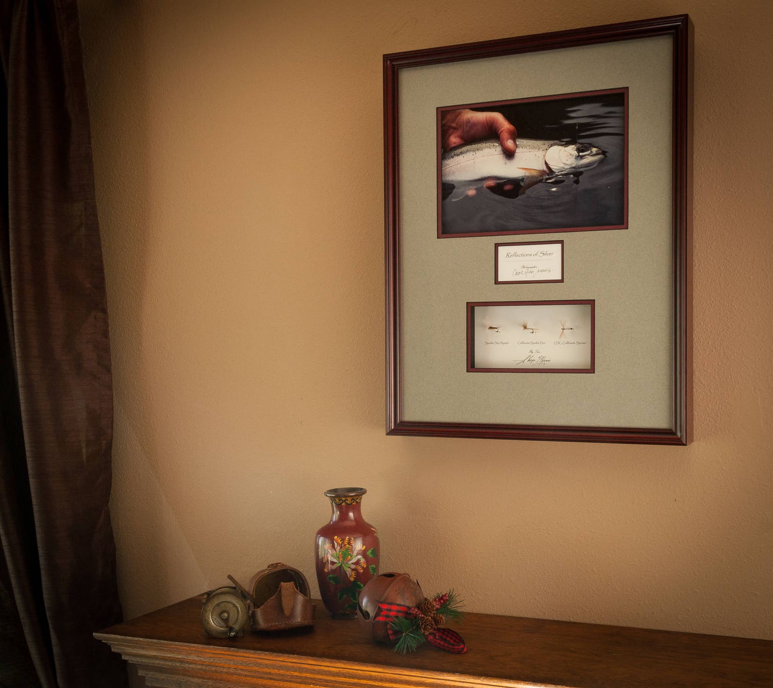 Reflections of Silver Shadow Box With Three Skip Morris | Etsy