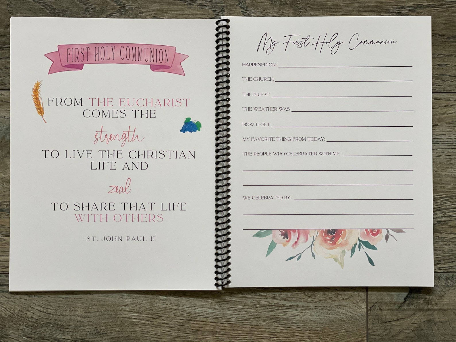 Catholic Sacrament Book- Girl, Goddaughter Gift, Baptism Gift, First ...