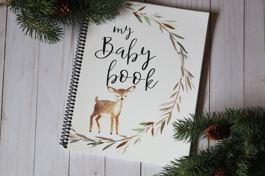 Baby Book Personalized Baby Book Deer Book - Etsy