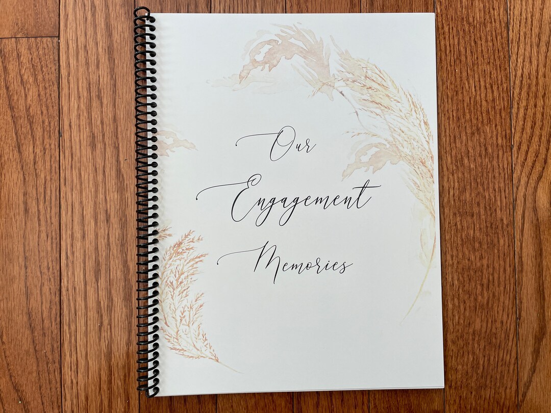 ENGAGEMENT Memories | Memory Book, Boho Engagement Book - Etsy