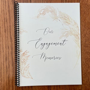ENGAGEMENT Memories | Memory Book, Boho Engagement Book - Etsy
