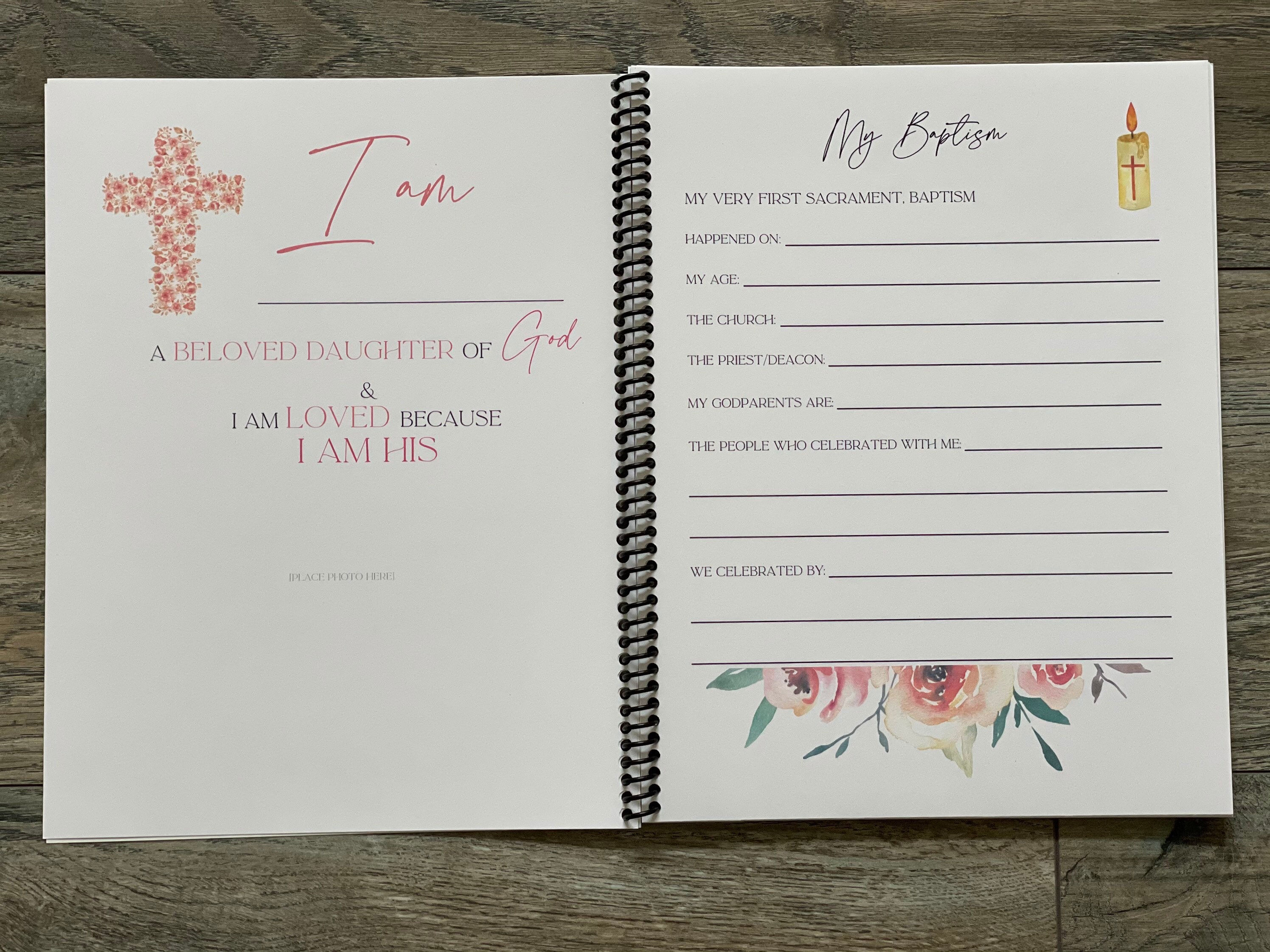 Catholic Sacrament Book- Girl, Goddaughter Gift, Baptism Gift, First ...