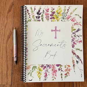 Catholic Sacrament Book- Wildflower-girl, Goddaughter Gift, Baptism ...