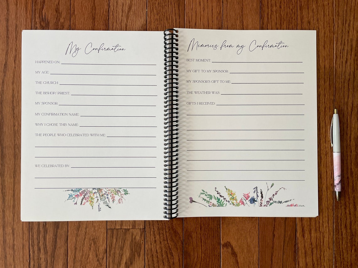 Catholic Sacrament Book- Wildflower-girl, Goddaughter Gift, Baptism ...