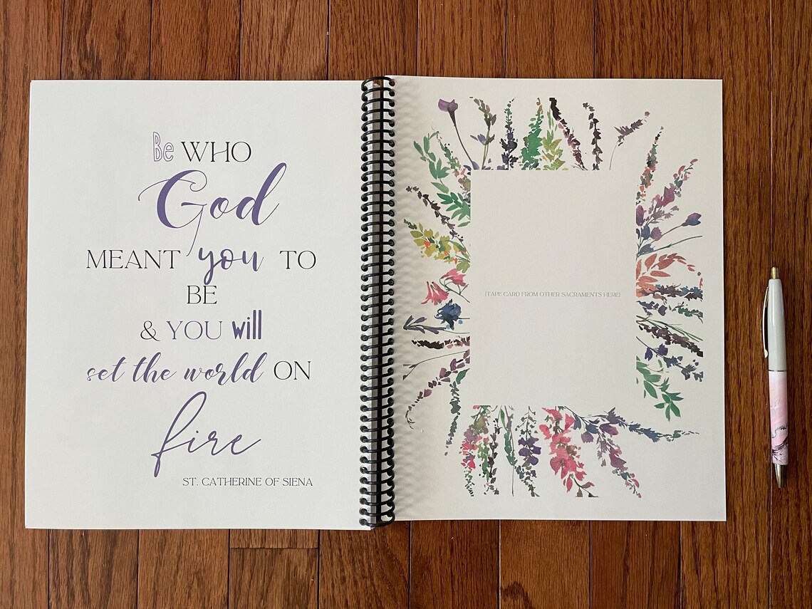 Catholic Sacrament Book- Wildflower-girl, Goddaughter Gift, Baptism ...