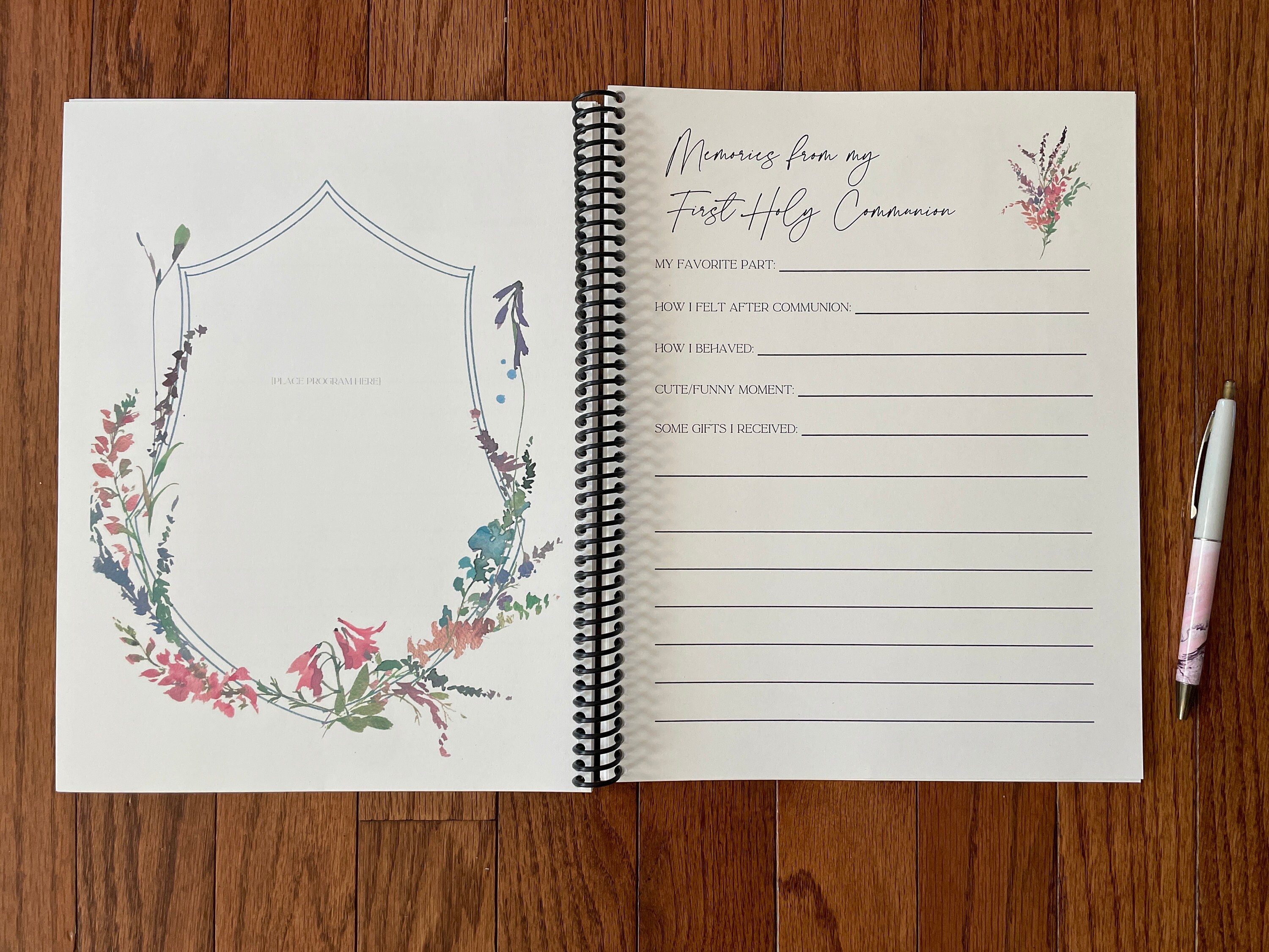 Catholic Sacrament Book- Wildflower-girl, Goddaughter Gift, Baptism ...