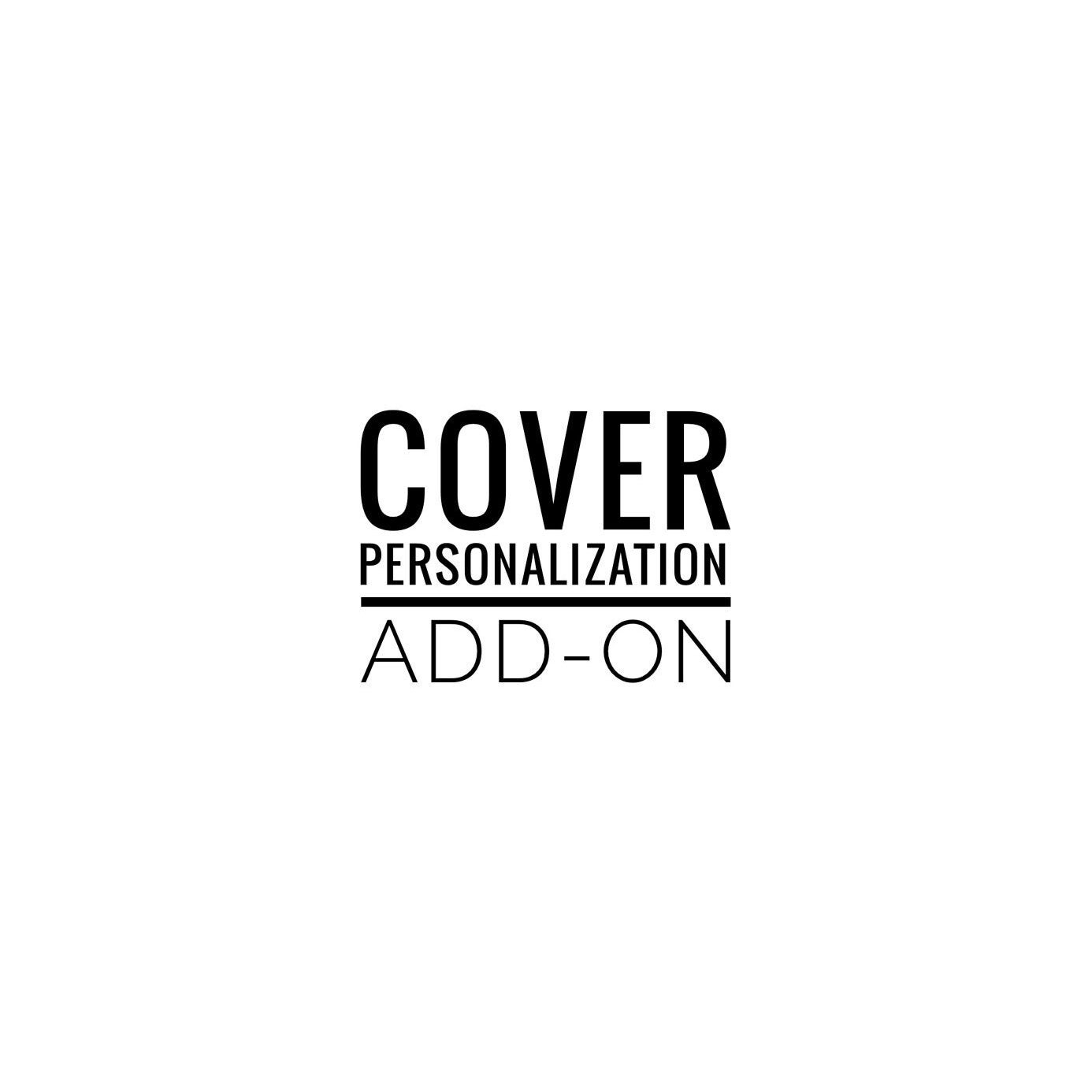 Cover Personalization ADD-ON - Etsy