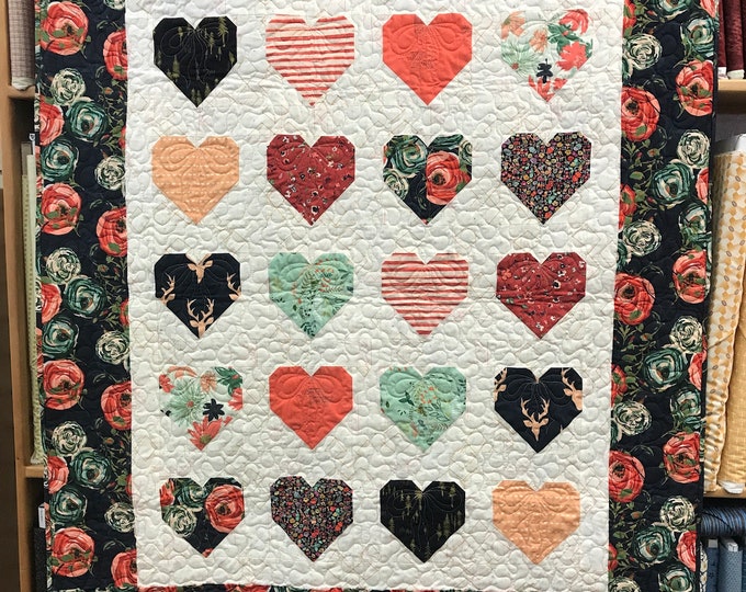Heart Quilt - Etsy