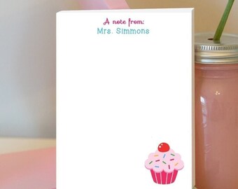 Personalized Notepad Cupcake Notepad Personalized Notepads for Kids ...