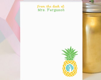 Be a Pineapple Notepad Pineapple Personalized Notepad Be a | Etsy