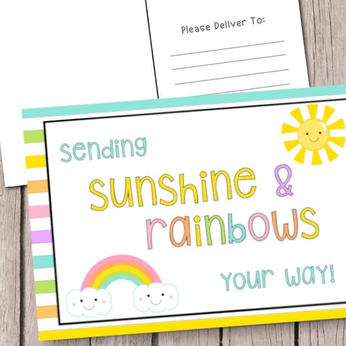 Postcard for Students Note From Teacher Happy Mail From - Etsy