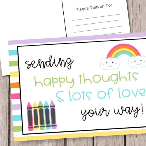 Happy Mail for Students donut Postcard for Students - Etsy