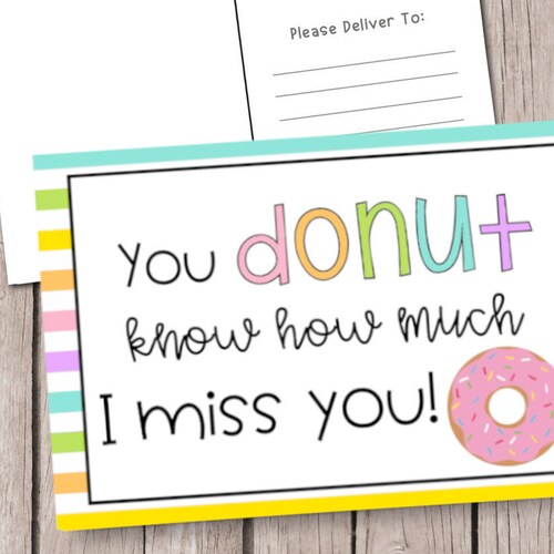 Happy Mail for Students donut Postcard for Students - Etsy