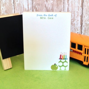 Personalized Teacher Notepad - School Notepad - Teacher Gift ...