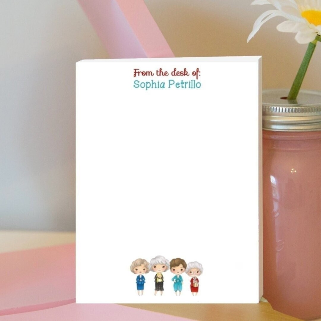 Golden Girls Notepad - Golden Girls Gift - Thank You for Being a Friend ...