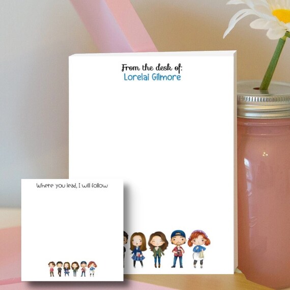 Gilmore Girls Sticky Note and Notepad Bundle Gilmore Girls | Etsy