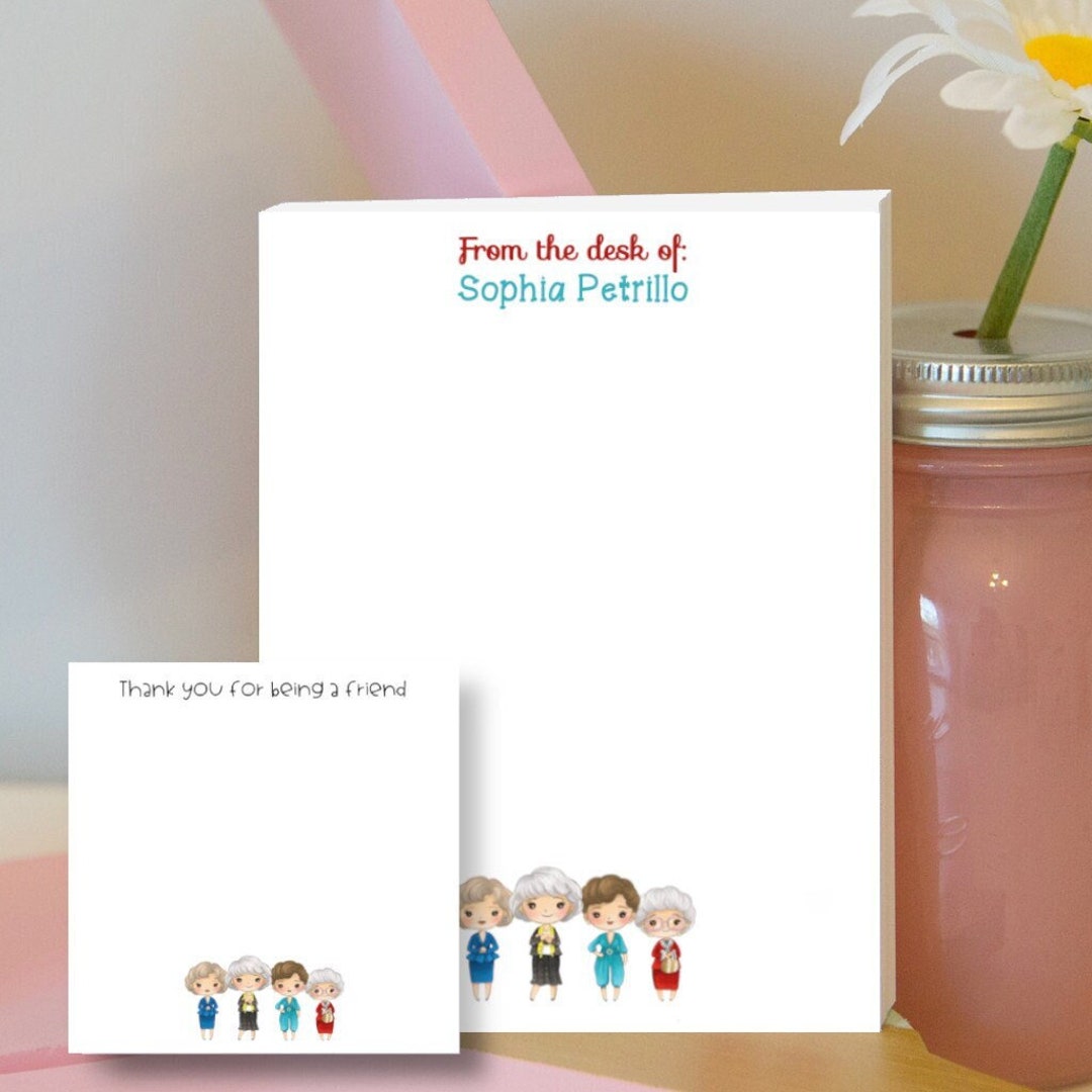 Golden Girls Sticky Note and Notepad Bundle - Golden Girls Stationery ...