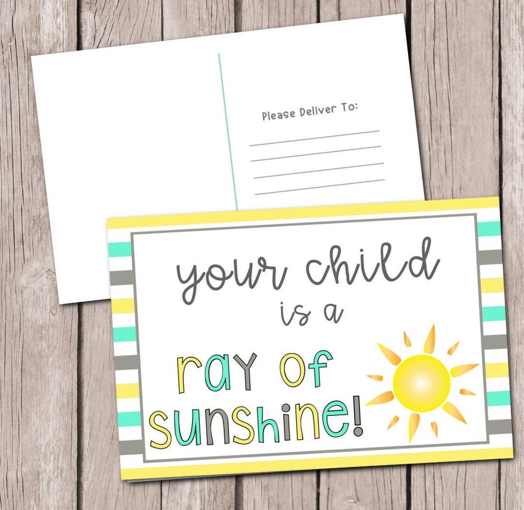 Happy Mail for Students (your Child is a Ray of Sunshine) - Postcard ...
