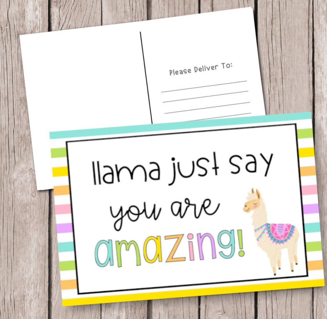 Happy Mail for Students llama Llama Postcards Postcard - Etsy