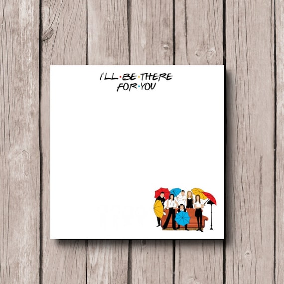 Friends TV Show Sticky Note 3x3 Inch Sticky Note Friends - Etsy