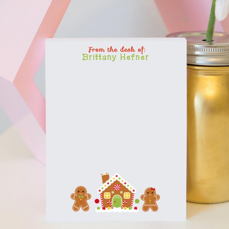 Christmas Notepad Gingerbread House Notepad Gingerbread - Etsy