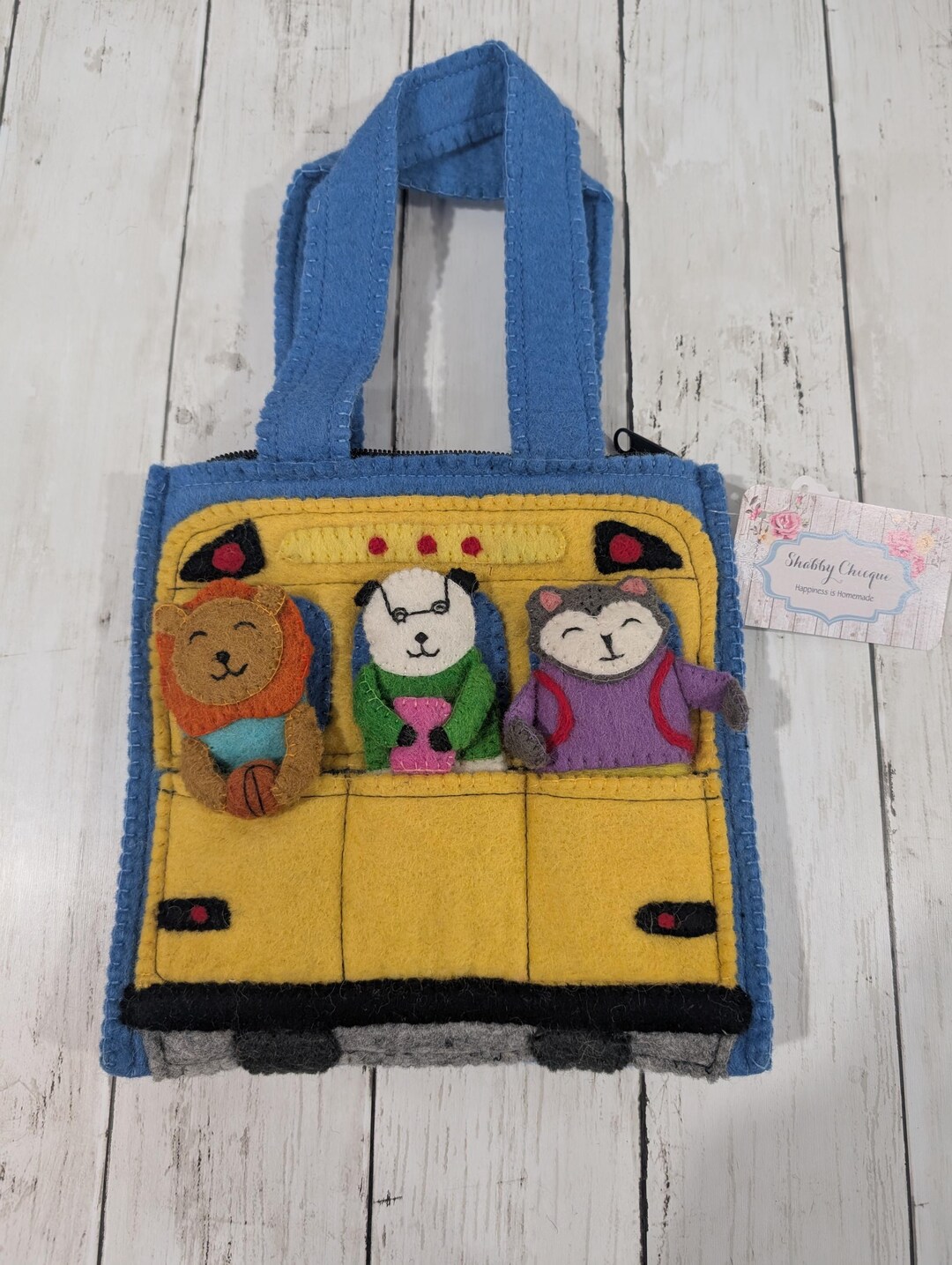 Wheels on the Bus Puppet Bag - Etsy