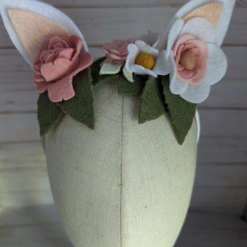 Easter Bunny Headband-bunny Headband-rabbit Ears-floral - Etsy