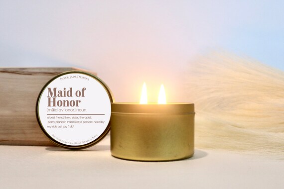 Maid of Honor Candle Maid of Honor Proposal Maid of Honor - Etsy