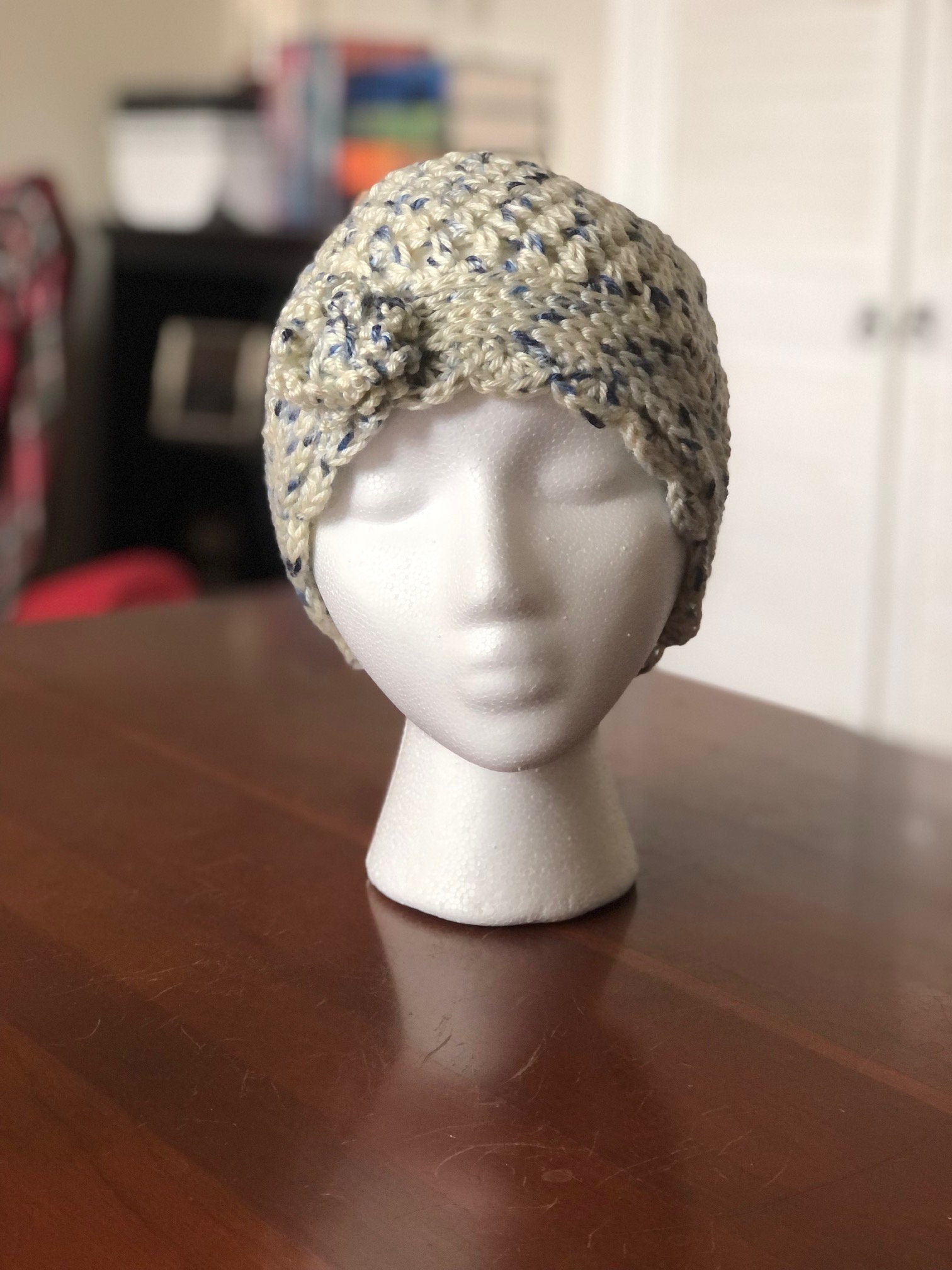 Form-fitting Frilly Cloche Hat - Adult Size - Crochet PATTERN - Chemo ...