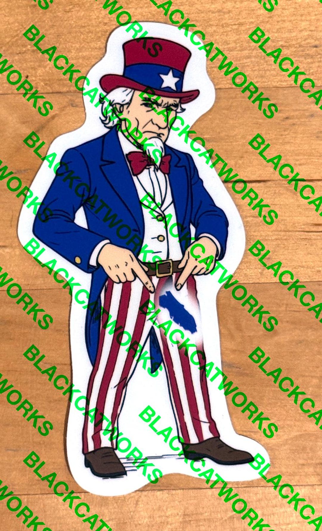 Uncle Sam Florida Man Sticker • Patriotic Meme Vinyl Decal • Freedom ...
